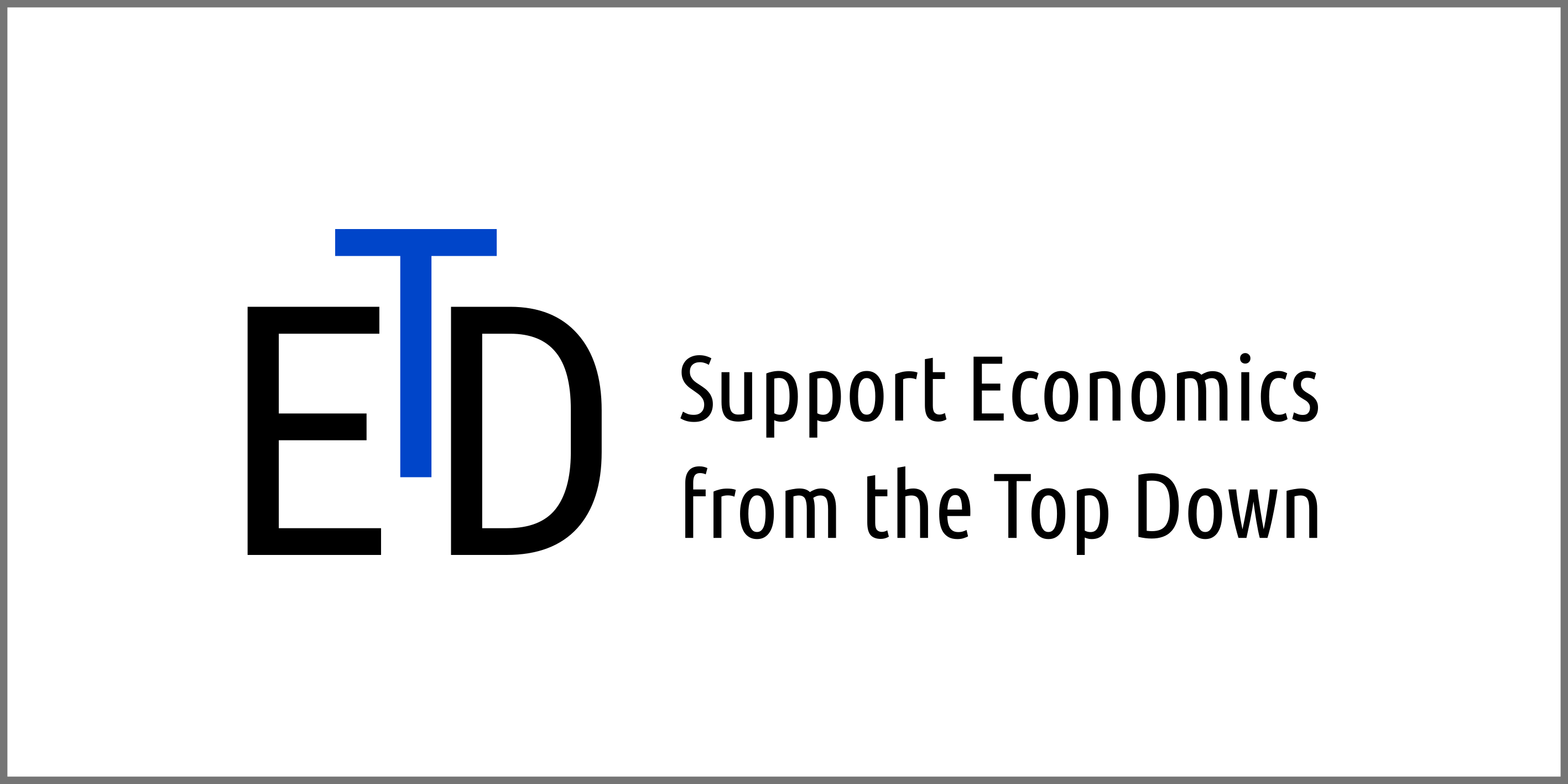 Support Economics from the Top Down – Economics from the Top Down